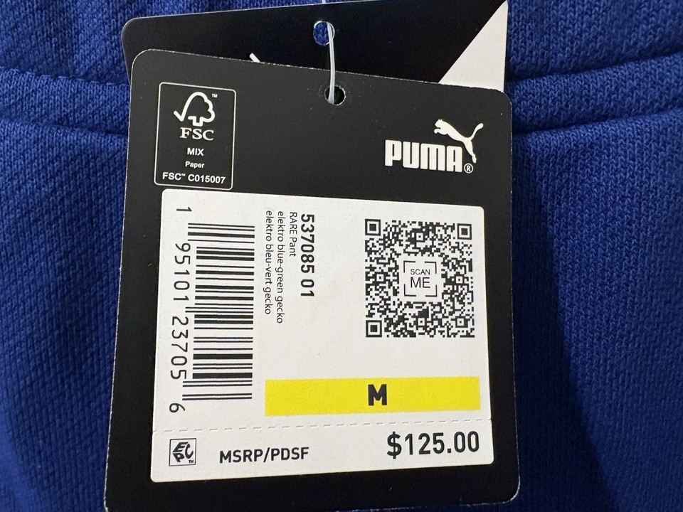 $125 PUMA x LAMELO BALL "Not From Here' Reversible Pants Men's Size M ...