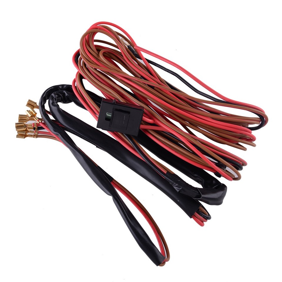 Universal Car Electric Power Window Switch Kit with Wire Harness 12V ...