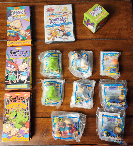 Rugrats Bundle - Movie Collection (DVD/VHS), Burger King Toys, Chatback ...