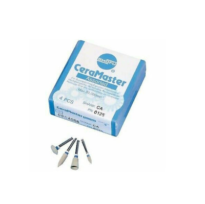 4pc Dental Abrasives CeraMaster ASSORTED Shank CA 0125 Premium Shofu ...