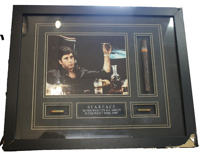 SCARFACE Framed Shadow Picture Al Pacino w/Cigar & Bullets | eBay