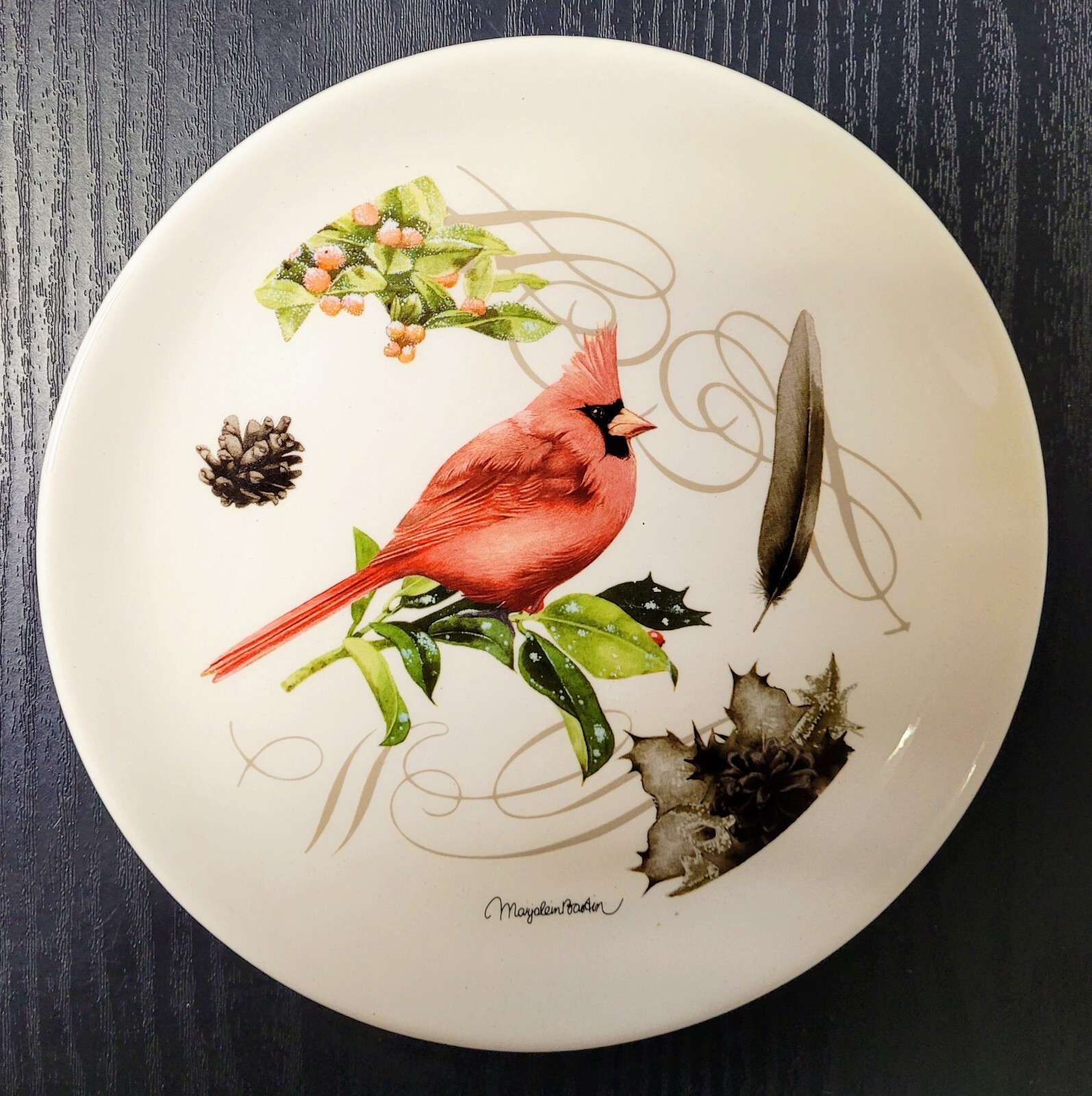 3 Marjolein Bastin Natures Journey Cardinal Dessert Plates 7” | eBay