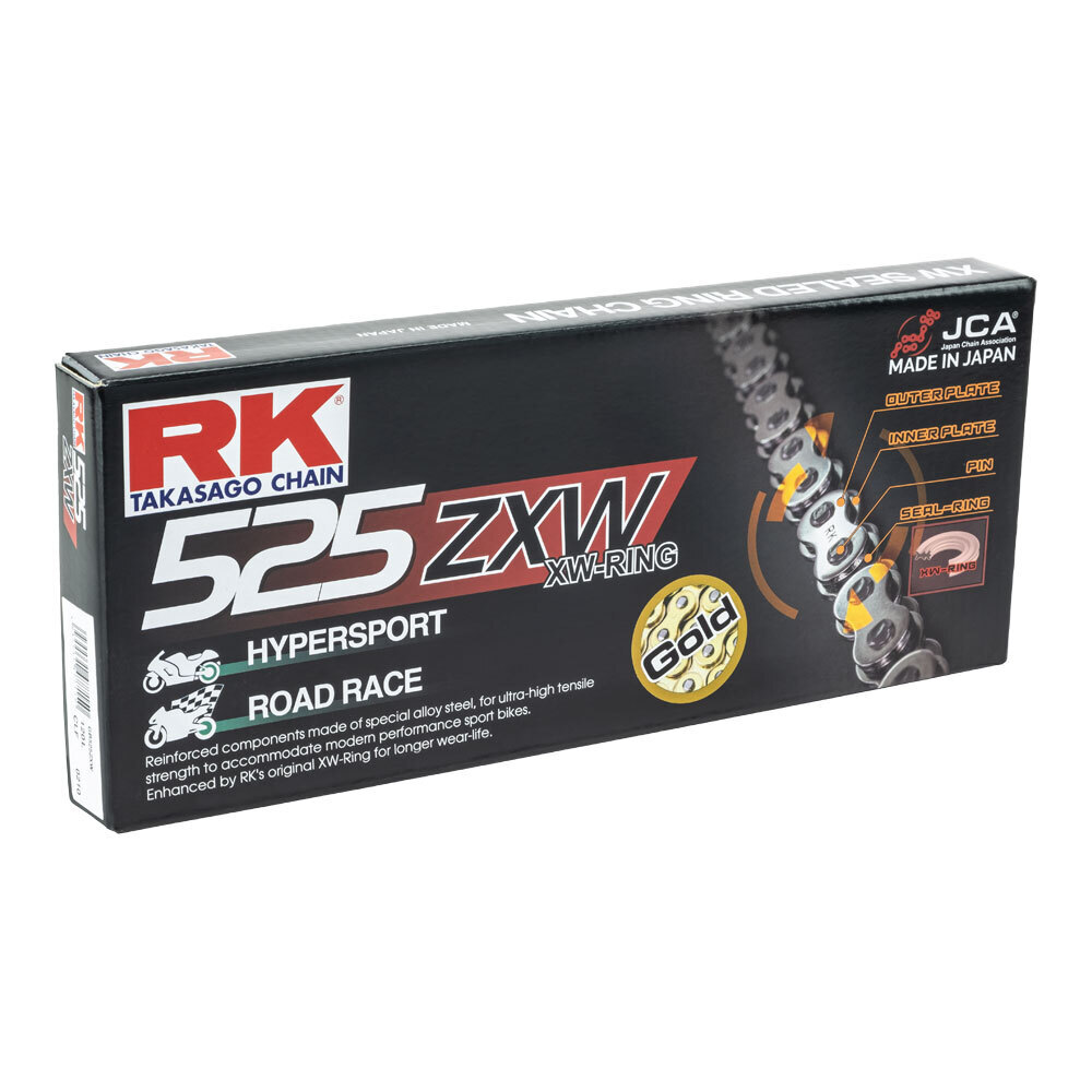 RK Chain for Ducati 998 Panigale V4 R 2020-2021 525 ZXW 120L Gold ...