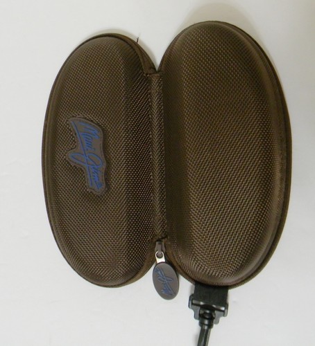 Maui Jim Sunglass Brown Zipper Hard Clam Shell Case With Clip/ Belt ...