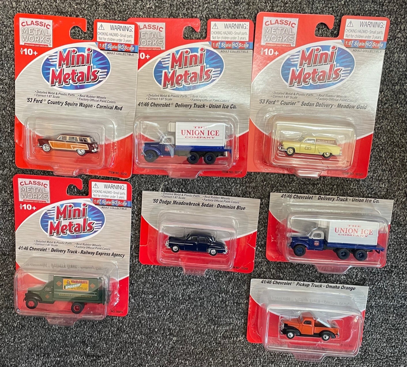 Lot of 18 NEW CMW Mini Metals HO Scale 1:87 Diecast Cars & Trucks!! | eBay
