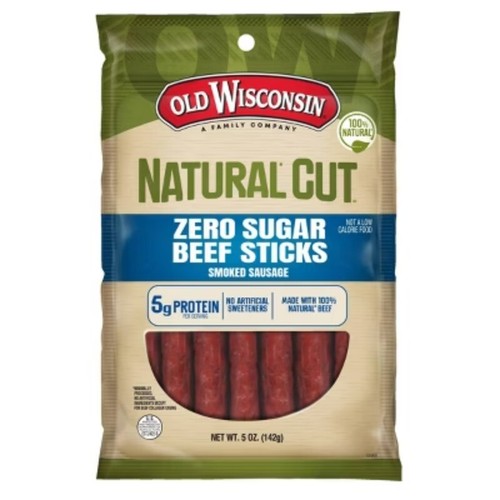 Old Wisconsin Natural Cut Beef Meat Sticks - 5oz | eBay