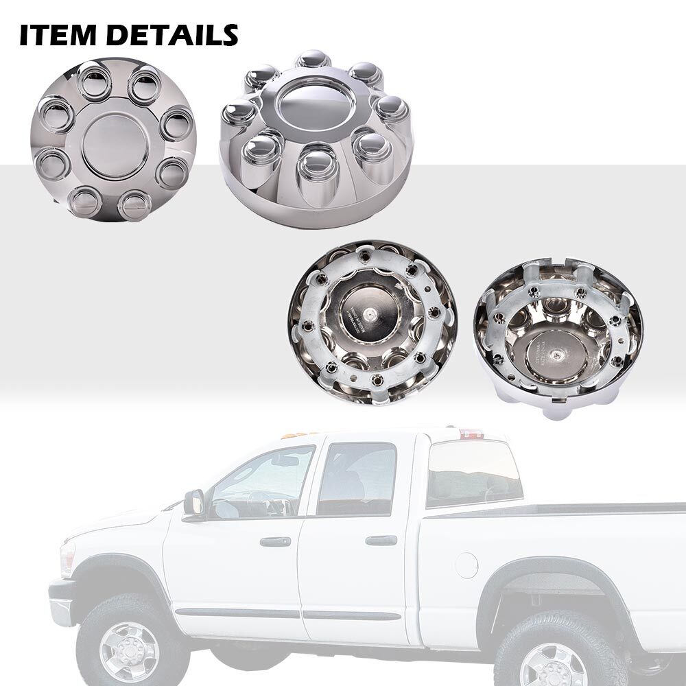 4x Chrome 17" Wheel Center Hub Caps 8 Lug Covers Fit For 2003-13 Ram ...