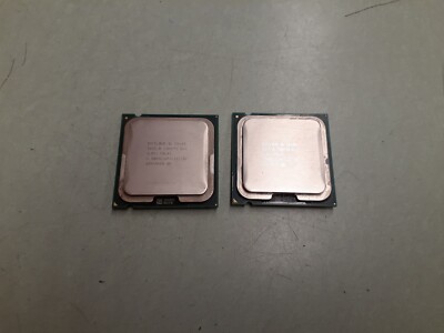 (2) Intel Core 2 Duo E8400 3.0 GHz 6MB 1333MHz SLB9J CPU Desktop ...