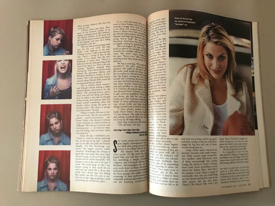 1996 November ESQUIRE Magazine - Allegra Coleman (Ali Larter) Cover ...