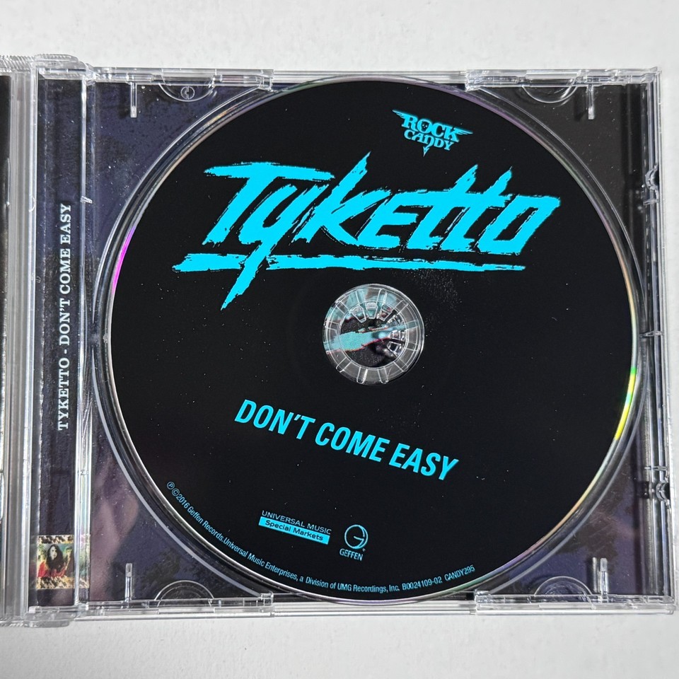 TYKETTO "DON'T COME EASY" CD 2016 RE-ISSUE ROCK CANDY HAIR/GLAM METAL ...