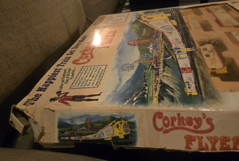 Corkey's Flyer Carnival Train Set w/ Locomotive Box Cars. No Ferris ...