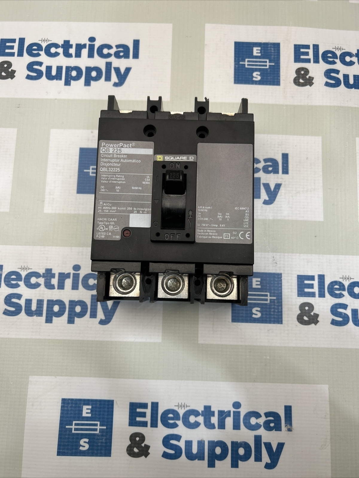 QBL32225 3P 225A 240V Circuit Breaker Square D New Surplus | eBay