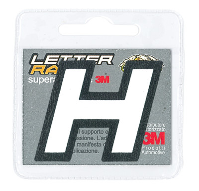 Adhesive Letter "H" White Color for Fabric | eBay