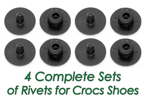 4 Rivets for Crocs Repair Parts Broken Strap Shoe Fastener - USA FREE ...