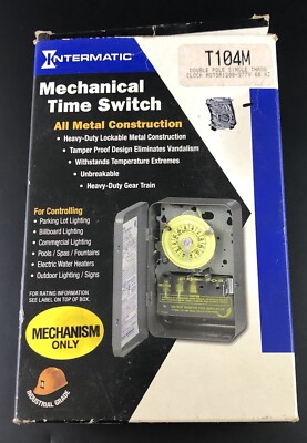Intermatic T104m 40A 24-Hour Mechanical Time Switch Outdoor Case Ve3 | eBay