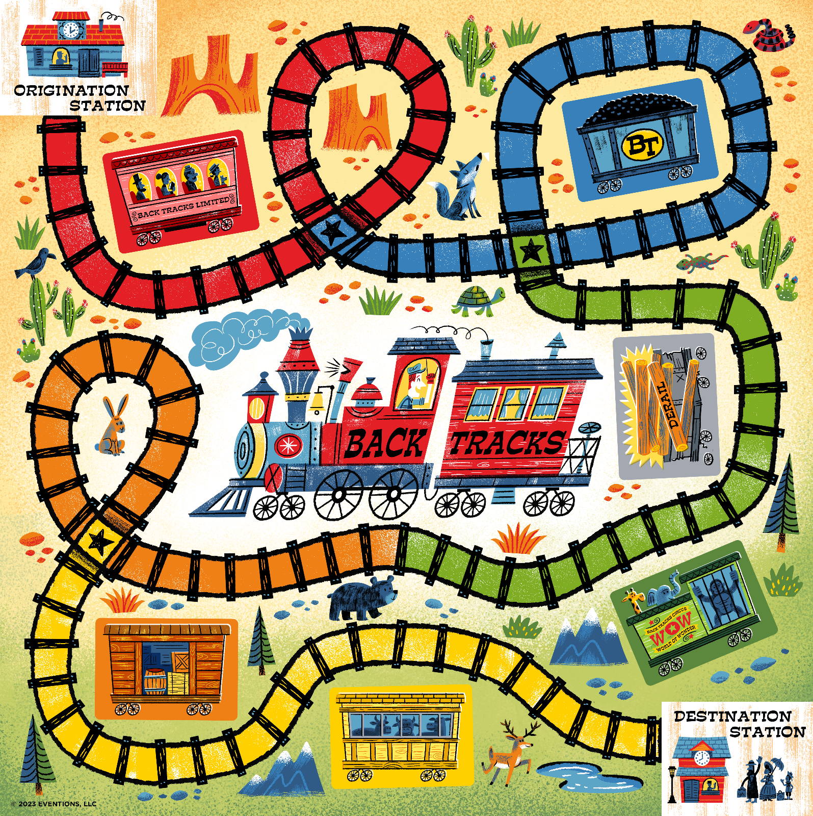Back Tracks Board Game - Interactive Family Game, Word Guessing, Party ...