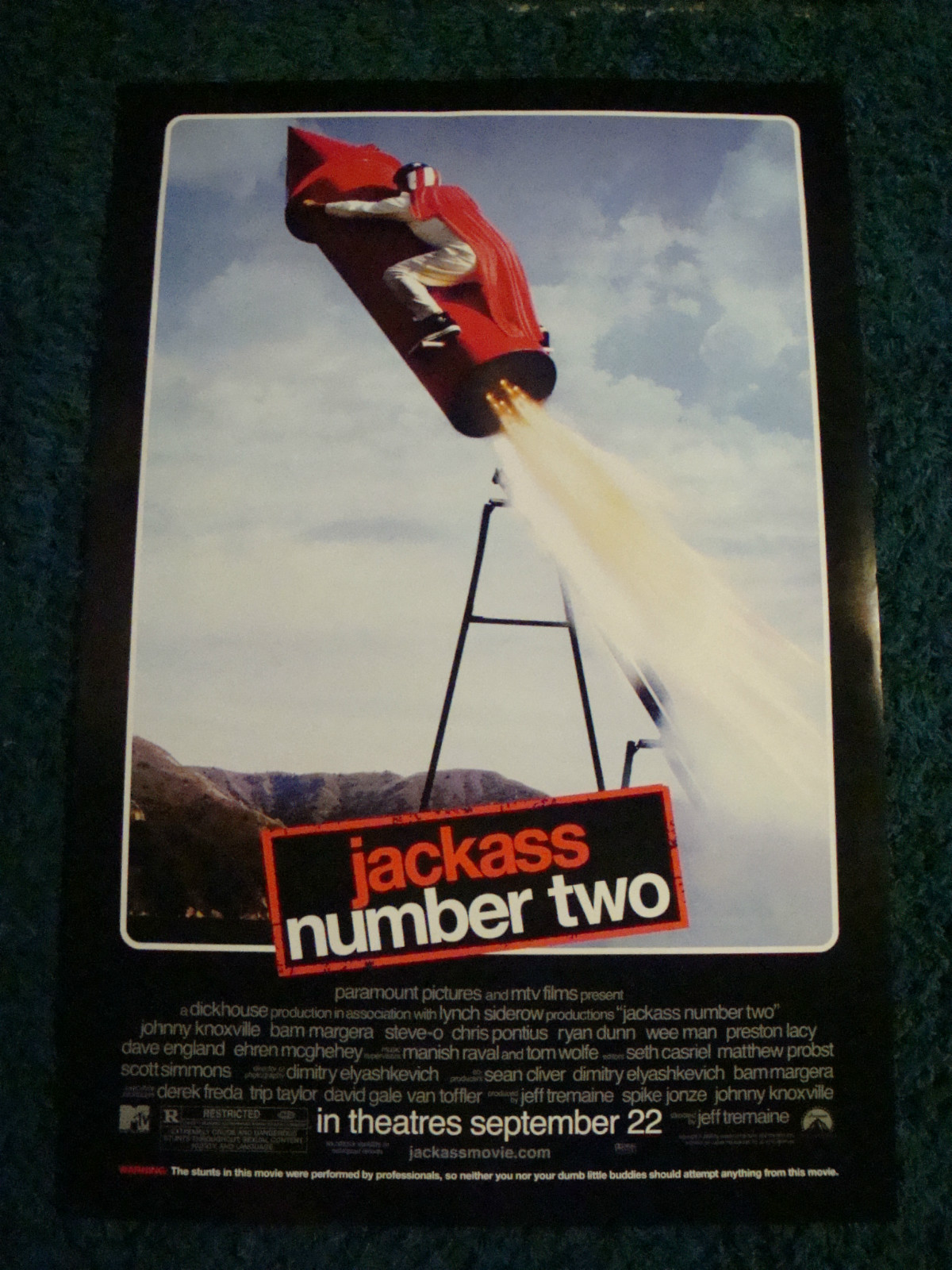 JACKASS NUMBER TWO - MOVIE POSTER - ROCKET | eBay
