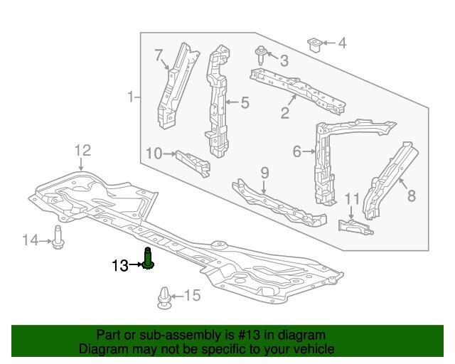 Honda OEM Splash Shield-splash Shield Bolt 90112SL0000 for sale online ...