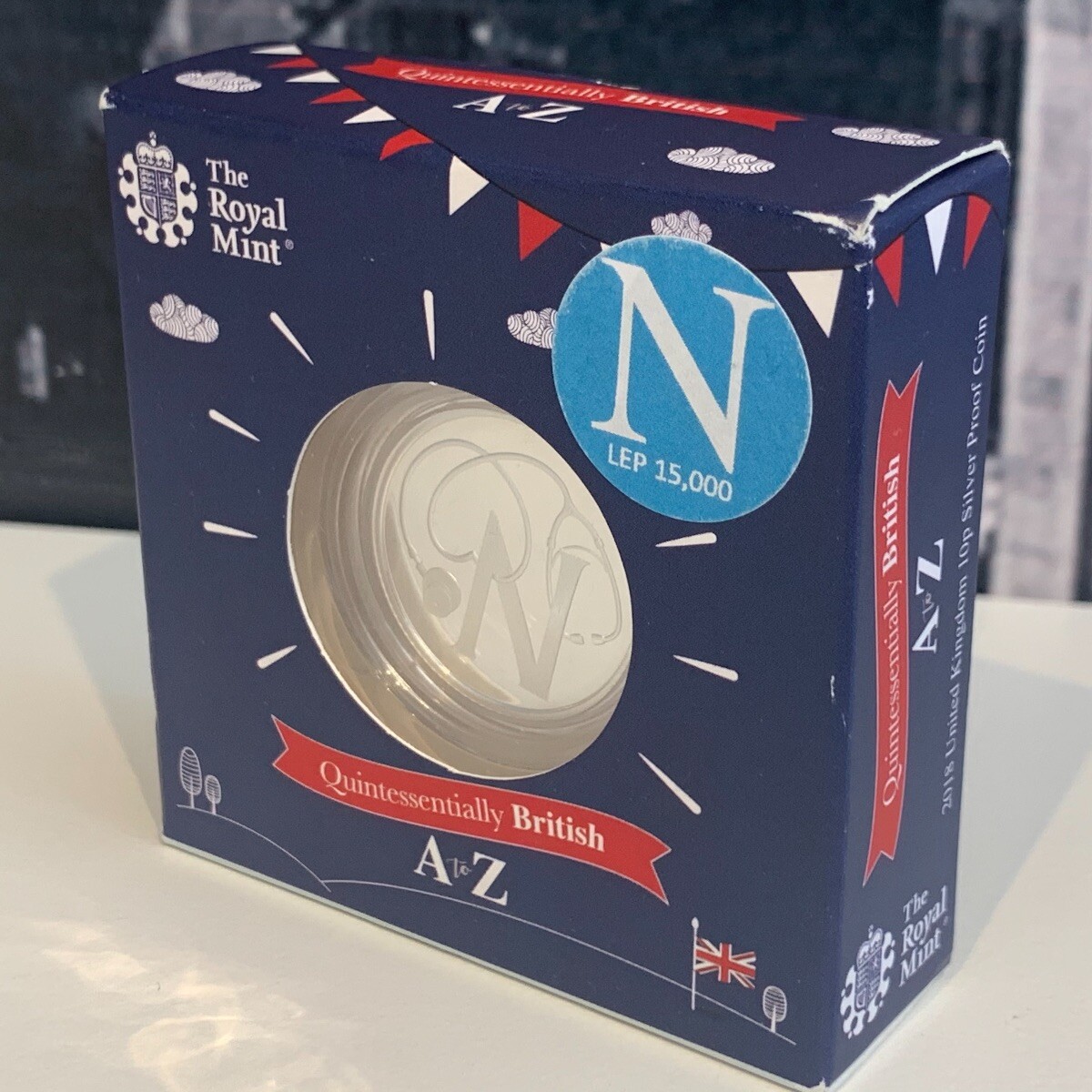 2018 10p Letter Coin N NHS Silver Proof Royal Mint British GBCH ...