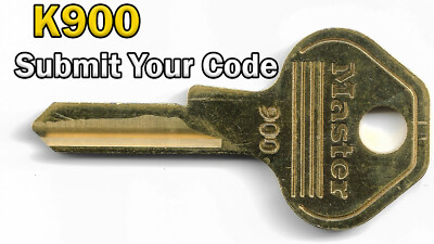 Master Lock 900 Series (K900) Code Cut Keys | Send Your Code, We Cut It ...