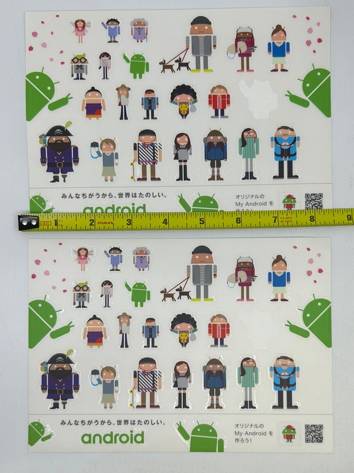 Android Droid Promotional Promo Sticker Sheets Japan My Android | eBay