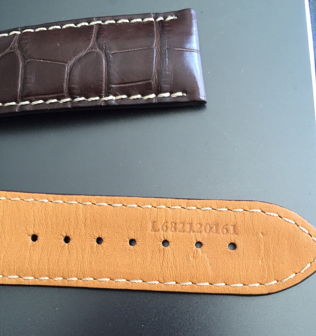 Genuine Longines Alligator Brown Leather Strap L682120161 22mm 20mm ...