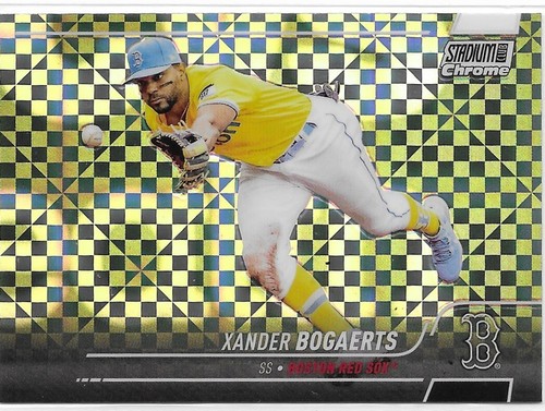 2022 Topps Stadium Club Chrome Xander Bogaerts X-Fractor #73 Boston Red ...