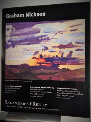 GRAHAM NICKSON ART PIECE VTG ORIG 2007 ADVERTISEMENT | eBay