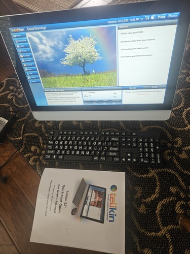 WOW Telikin 22 Touchscreen All-In One Computer for Seniors, Wired ...