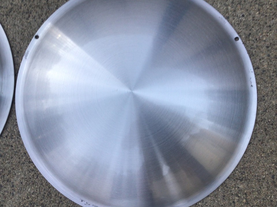 RARE Vintage SET x4 MOON Eyes HUBCAPS Aluminum Disc Hub Caps Racing Hot ...