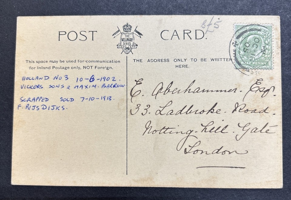 RPPC HM Submarine No.3 Postcard Ref#15 | eBay UK