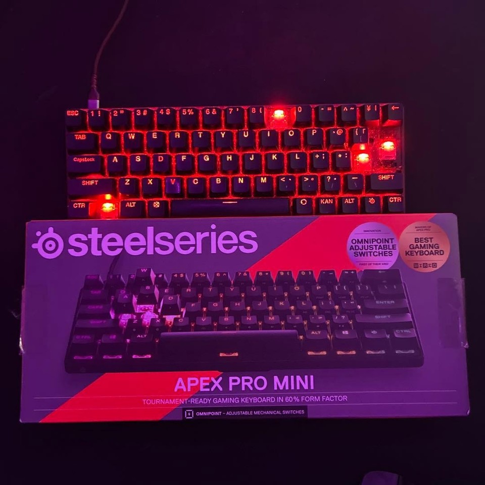 SteelSeries Apex Pro Mini 60% Gaming Keyboard with OmniPoint Switches | eBay