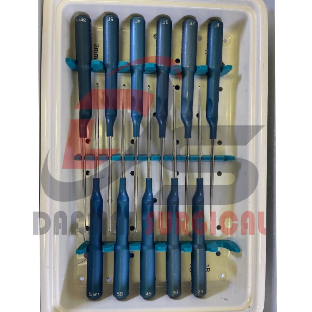 Set of 11 Codman MicroSect Curettes MIS Spine Curettes Cervical Neuro ...