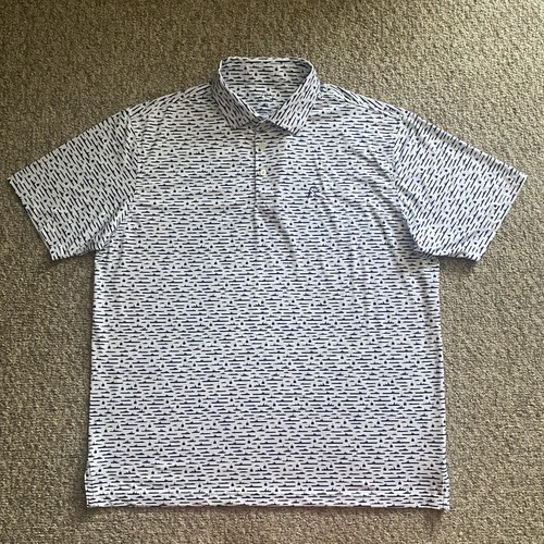 Rhoback Polo Shirt Mens XL Naval Ships Submarine Battleship Stretch USA ...