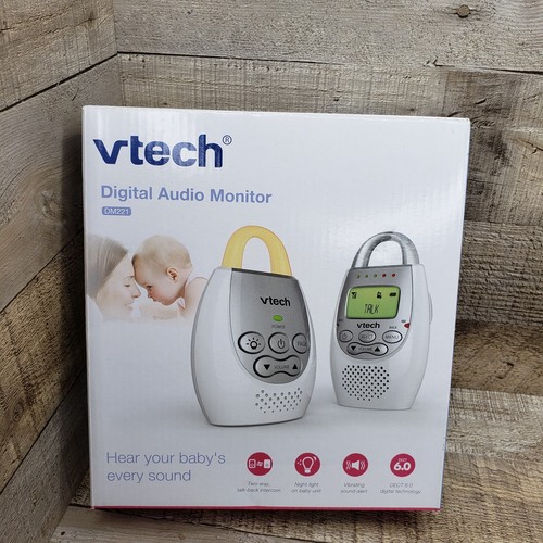 VTech DM221 Digital Audio Baby Monitor Talk Back Intercom Vibrating ...