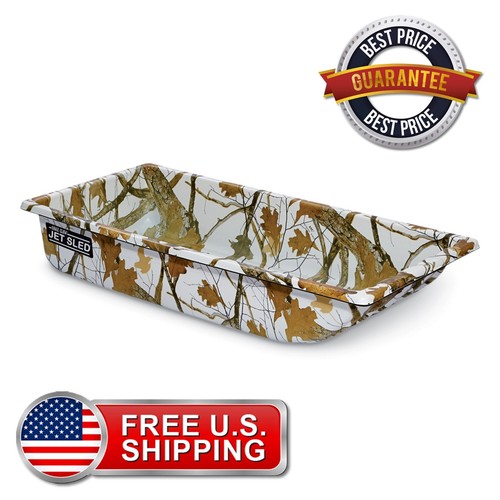 Shappell Ice Fishing Jet Sled 1 Winter Camo Durable Polyethylene ...
