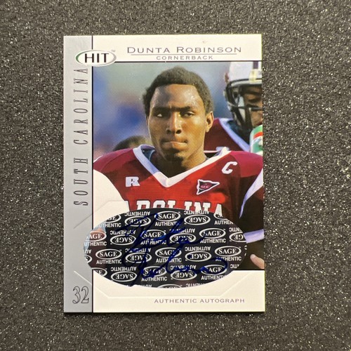 2004 SAGE Hit - Autographs Silver #A32 Dunta Robinson (AU, RC) for sale ...