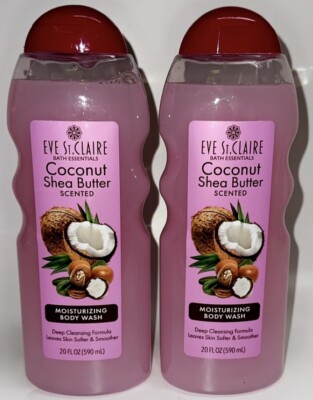 2 EVE St . CLAIRE. Body Wash, Coconut Shea Butter Scented 20 OZ | eBay