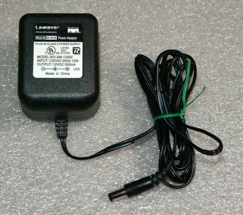 Linksys Power Supply Adapter Model: AM-12500 Output: 12VDC 1500mA | eBay