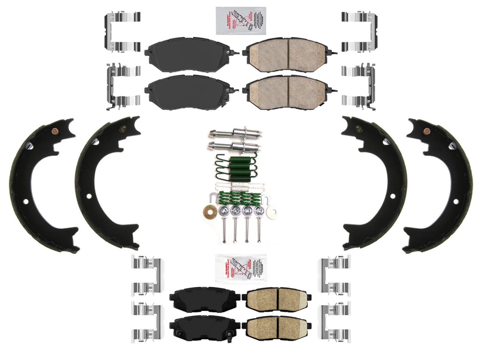 Front & Rear Ceramic Brake Pads Set Fits Subaru B9 Tribeca Tribeca 2006 ...