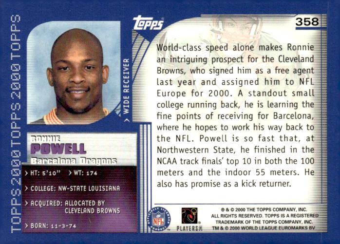 2000 Topps #358 Ronnie Powell | eBay