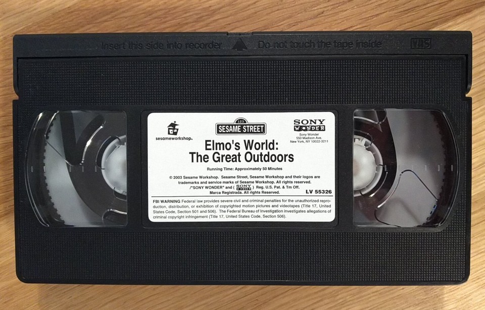 Elmo's World The Great Outdoors! VHS 03 Sesame Street Elmos Fish ...