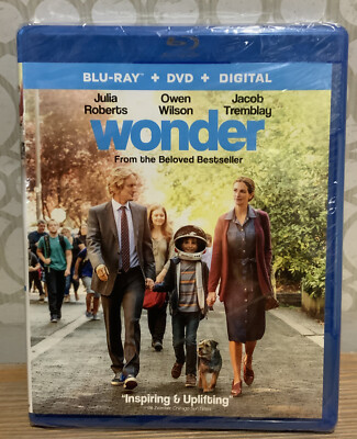 🍒 Wonder[Blu-ray+DVD-NO DIGITAL] Family Film Julia Roberts Sealed Brand ...