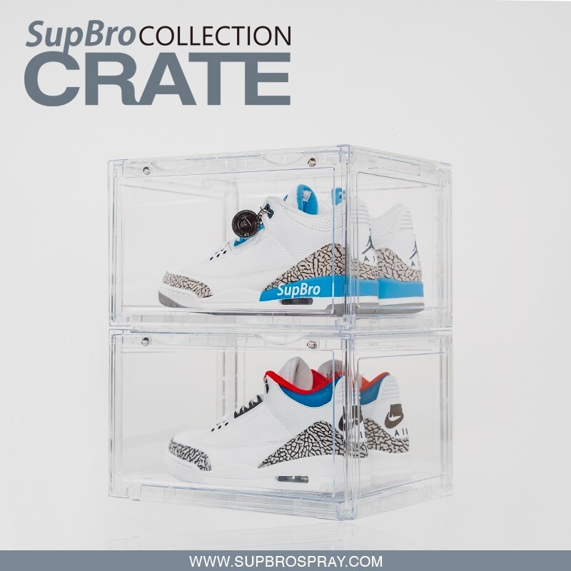 SupBro All clear Side Open Shoe Display Box (1 set of 2 crates) | eBay ...