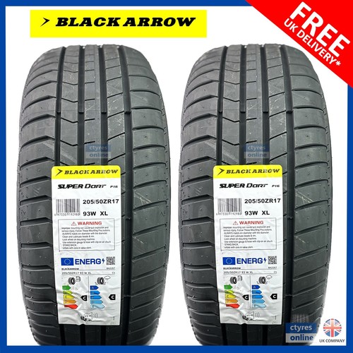 2X New 205 50 17 BLACKARROW 93W XL 2055017 205/50R17 *C/C RATED* (2 ...