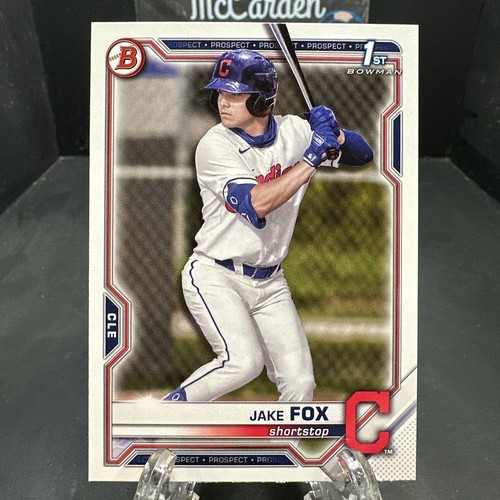 2021 Bowman Draft Jake Fox #BD-102 Cleveland Indians | eBay