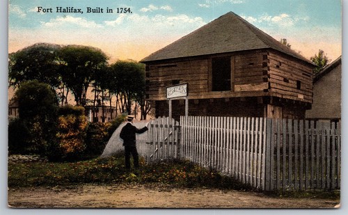 Fort Halifax Sebasticook River Original Bldg 1754 Winslow ME C1910s ...