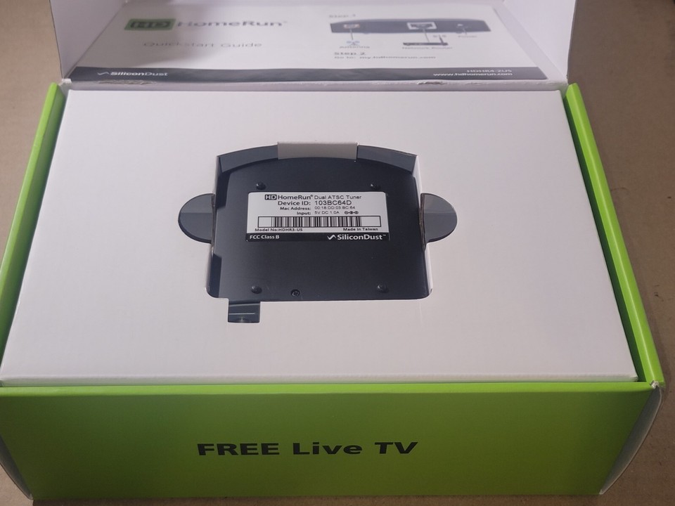 HD HomeRun Dual HDHR4-2US Dual Network Tuner UPnP Antenna Live ...