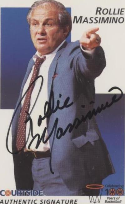 1992 Courtside Flashbacks - Autographs Rollie Massimino #22 (AU, RC ...