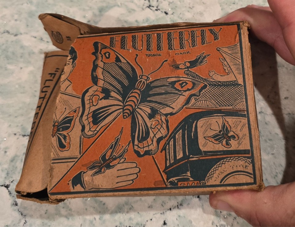 1929 MARX Tin Litho & Celluloid 'FLUTTERFLY' Butterfly in Box | eBay